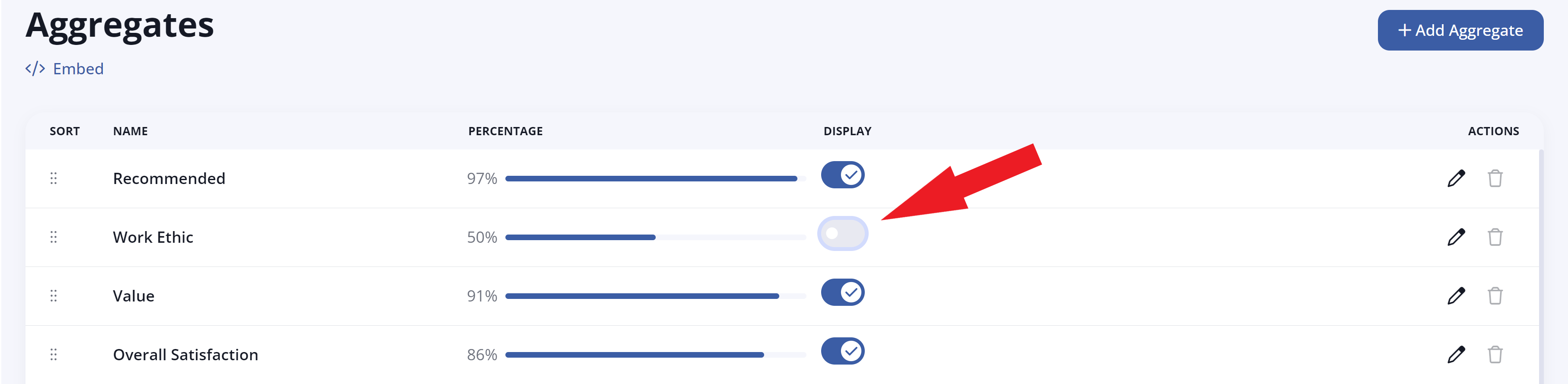 How to Hide a Category on the Survey Aggregate Display - Spectrum Inc
