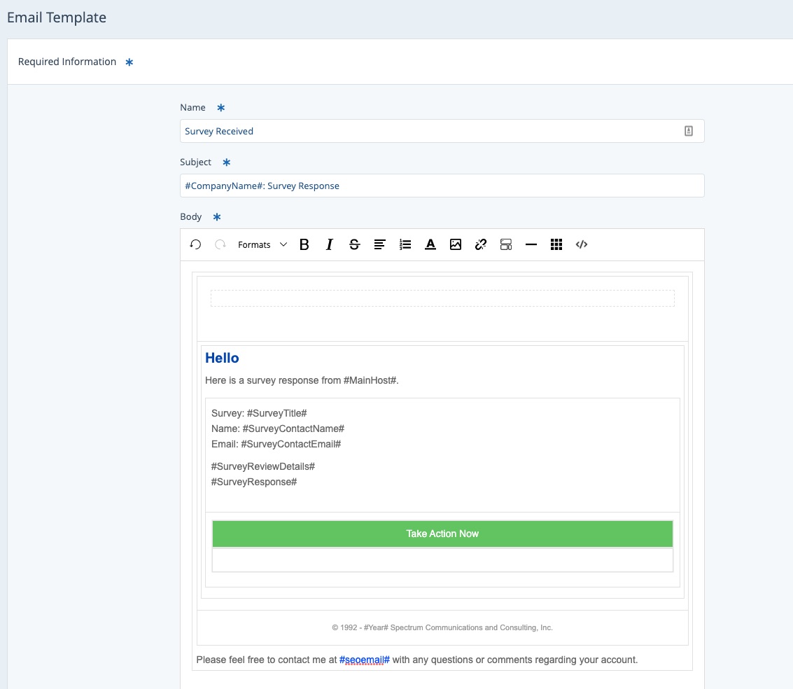 How To Customize The Company Email Template Notifying Your Team Of A